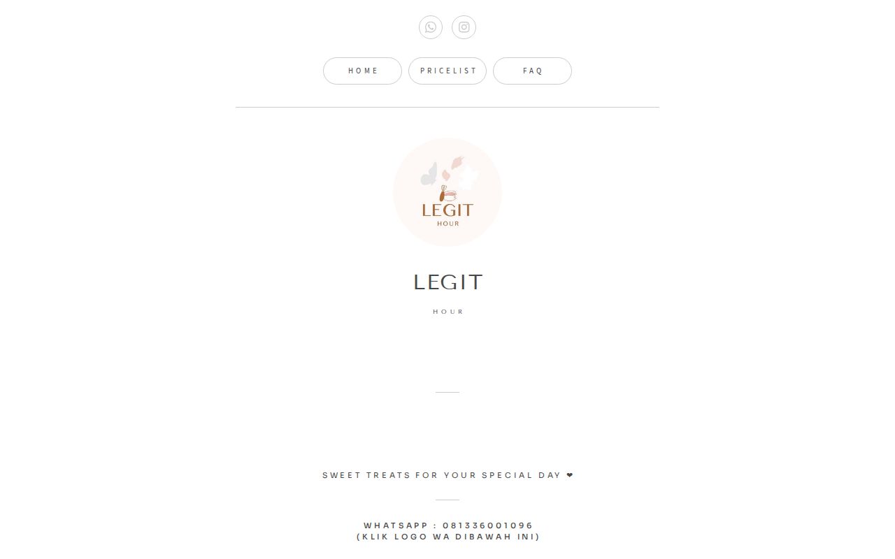 Legit's Pricelist